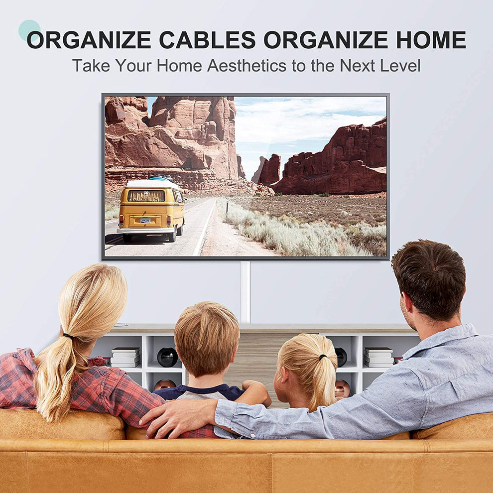 254" Paintable Wall Cable Raceway for TV Computer Cords – DELAMU